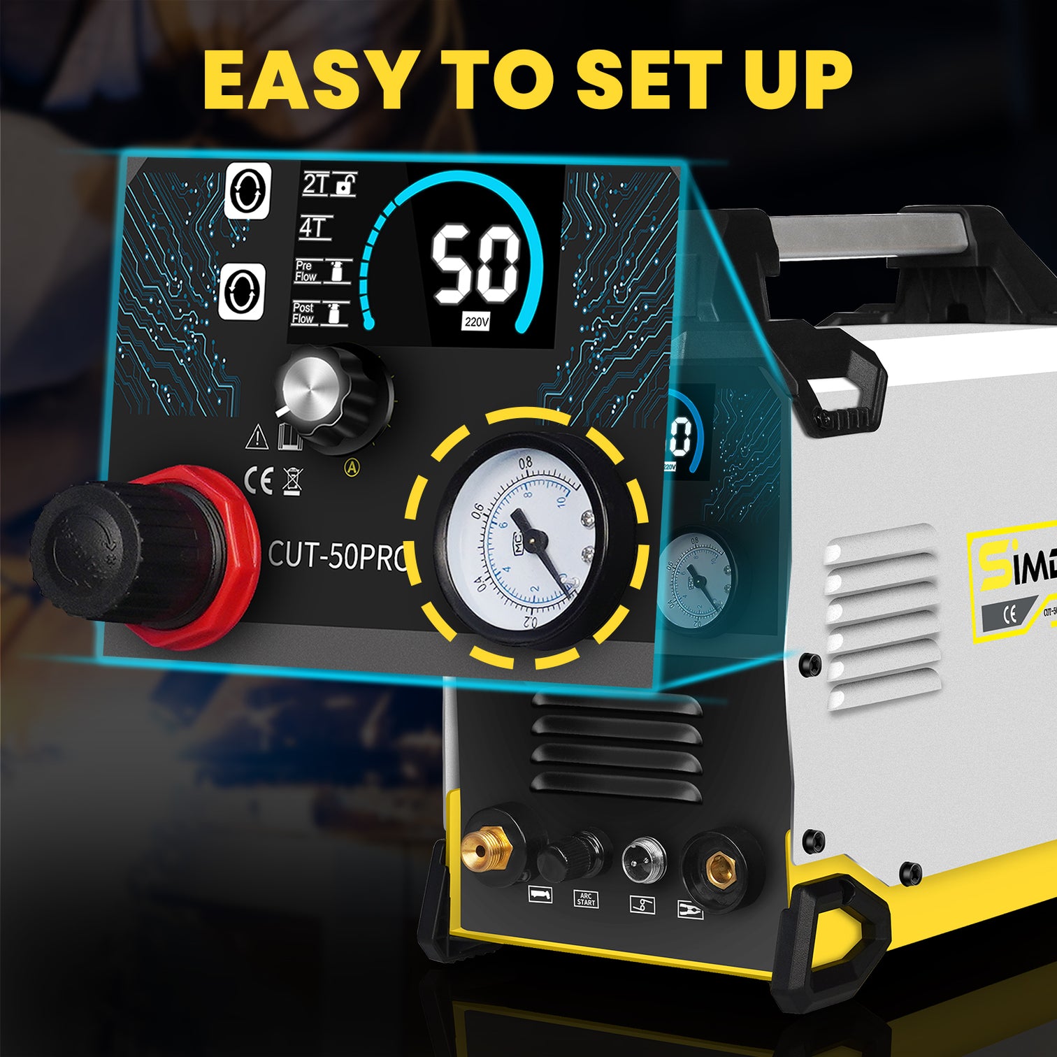 SIMDER CUT-50 PRO Pilot Arc Plasma Cutter – Simder Welder