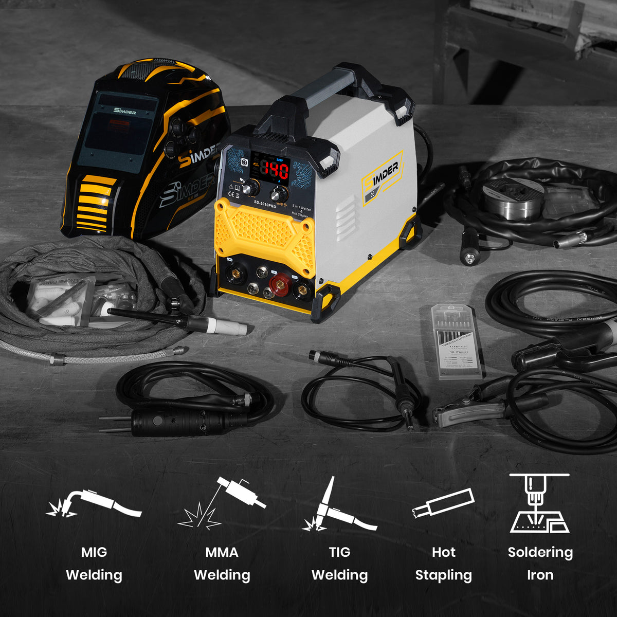Huge Savings: SD-5010 PRO 5-in-1 Welder, Hot Stapler&Soldering Iron ...
