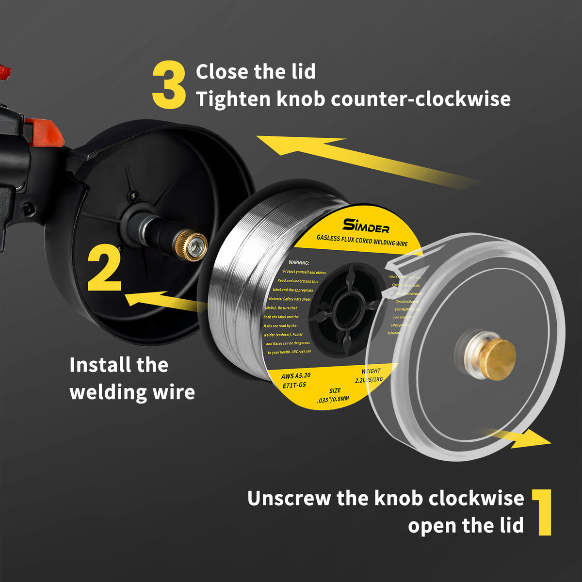 SSimder 16ft 200 Amp Welding Spool Gun – Simder Welder