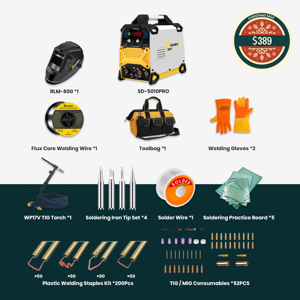 Huge Savings:SD-5010 PRO 5-in-1 Welder, Hot Stapler&Soldering Iron ...